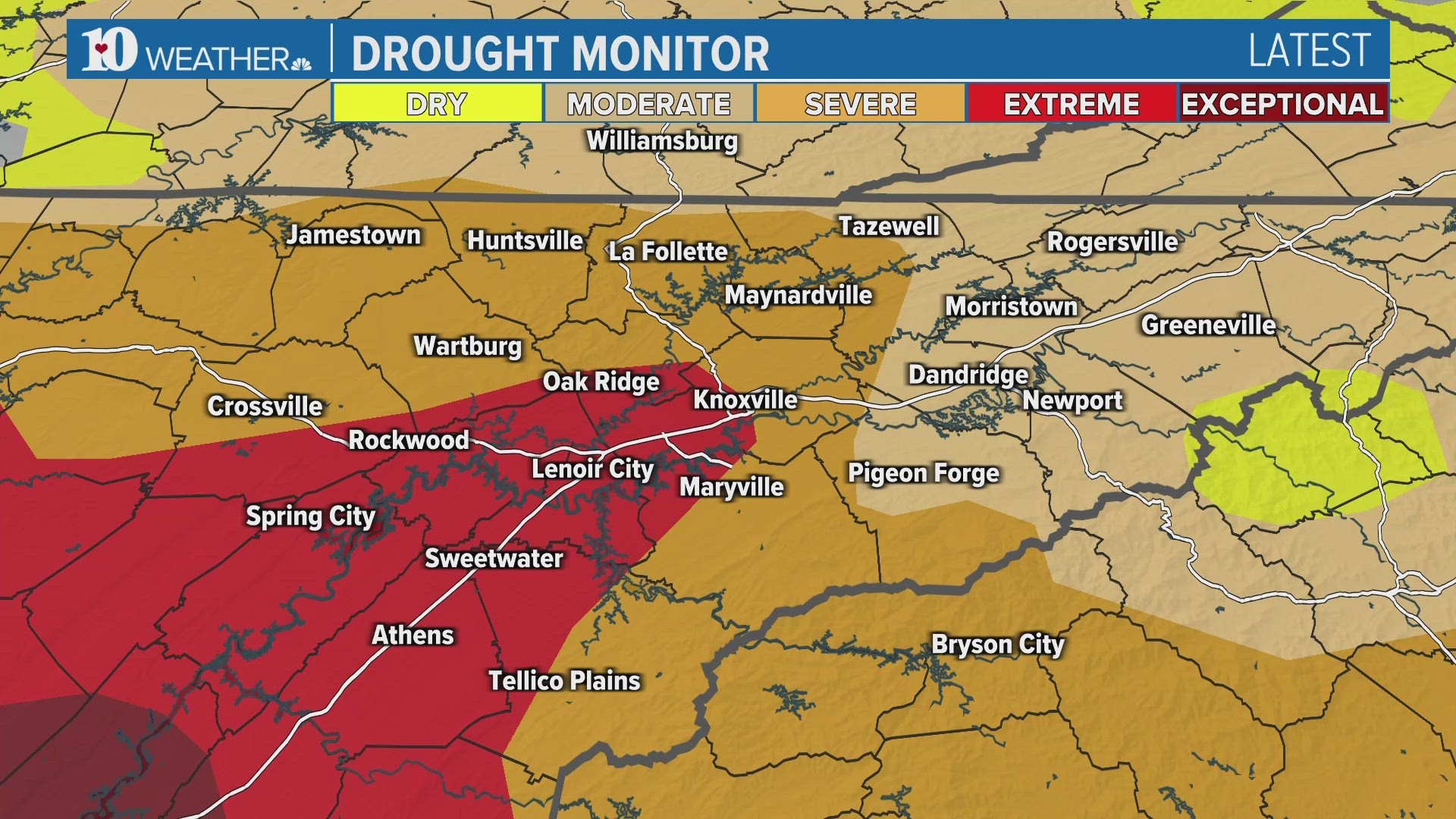 Tennessee experiencing worst drought since 2016 | wbir.com