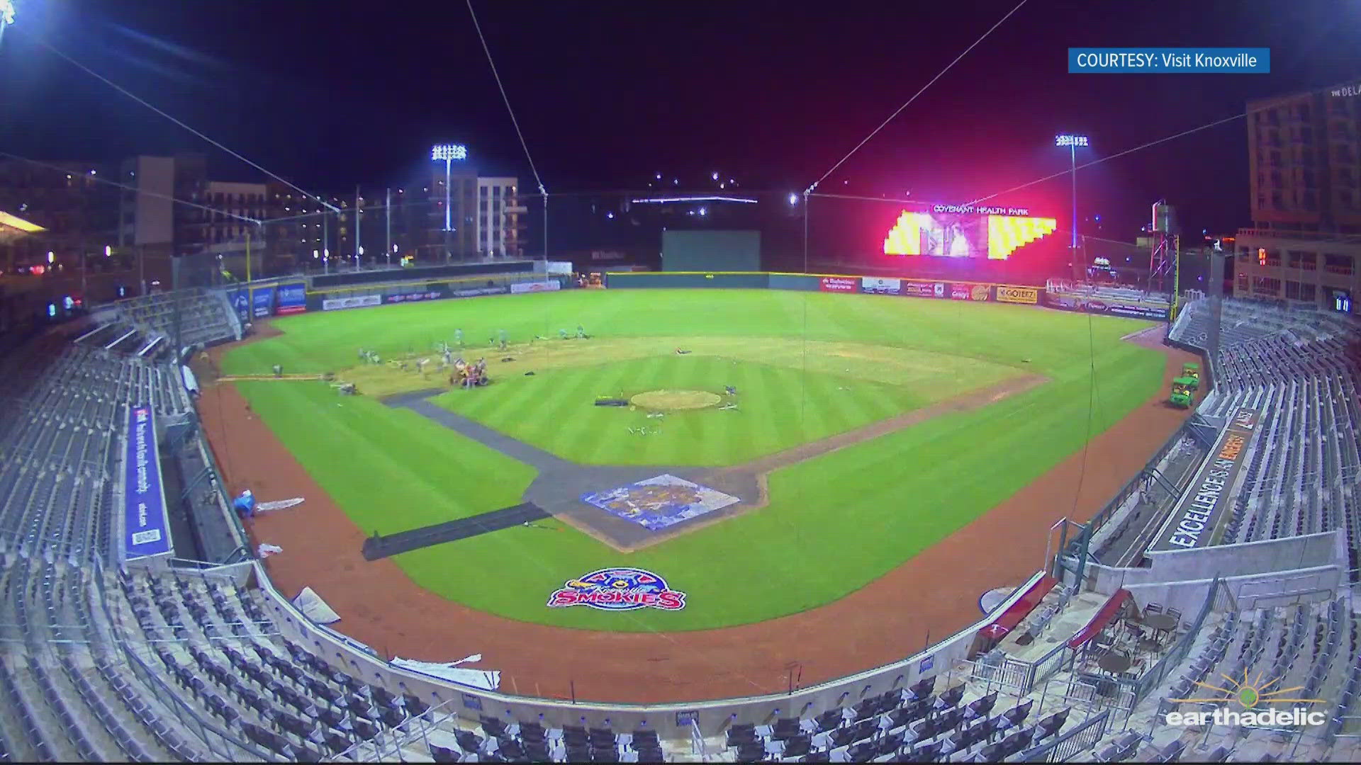 Covenant Health Park transforms from soccer field back to baseball for ...