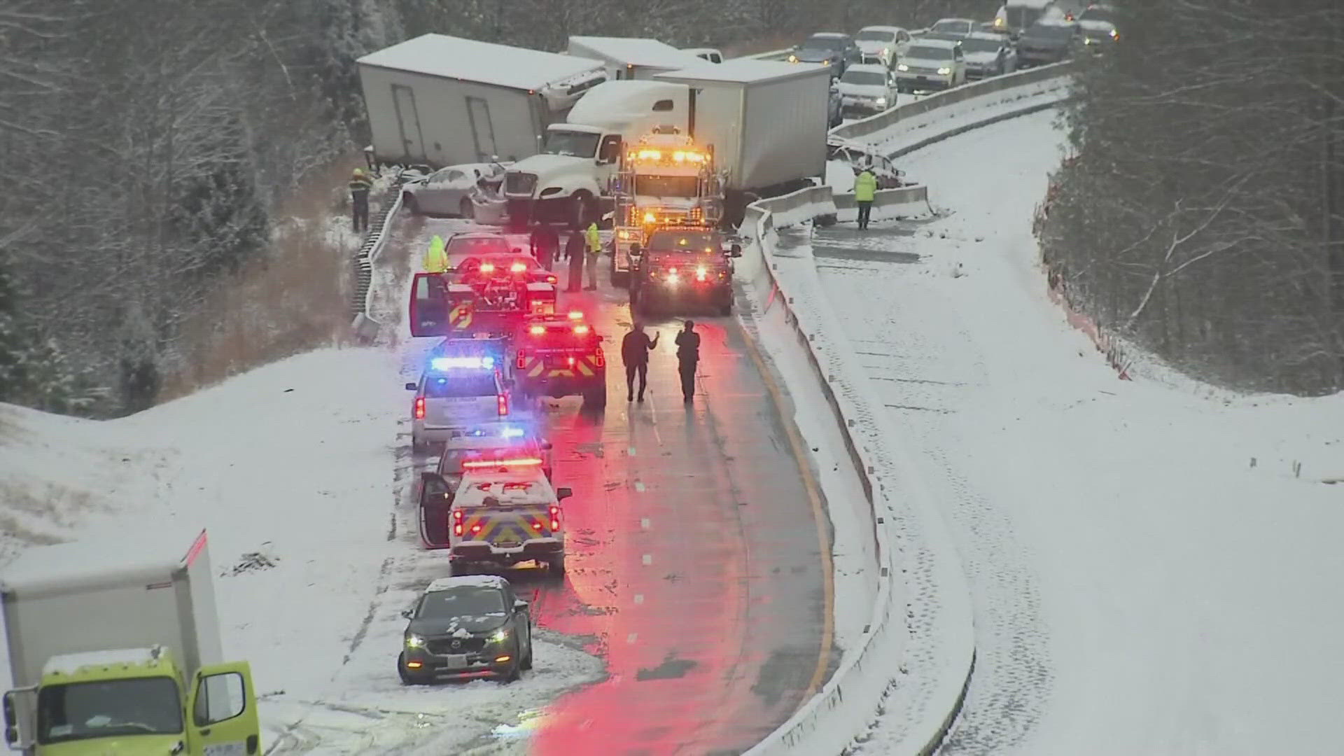 1 killed in 53-vehicle pileup on I-40 in North Carolina | wbir.com
