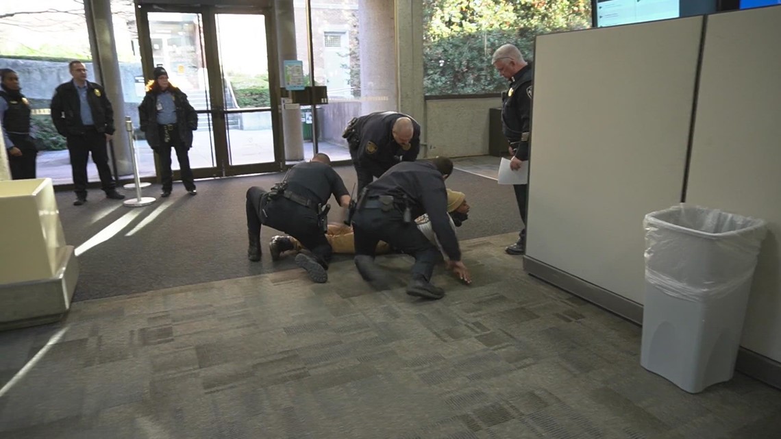 Activist David Hayes speaks after being arrested in Knoxville | wbir.com