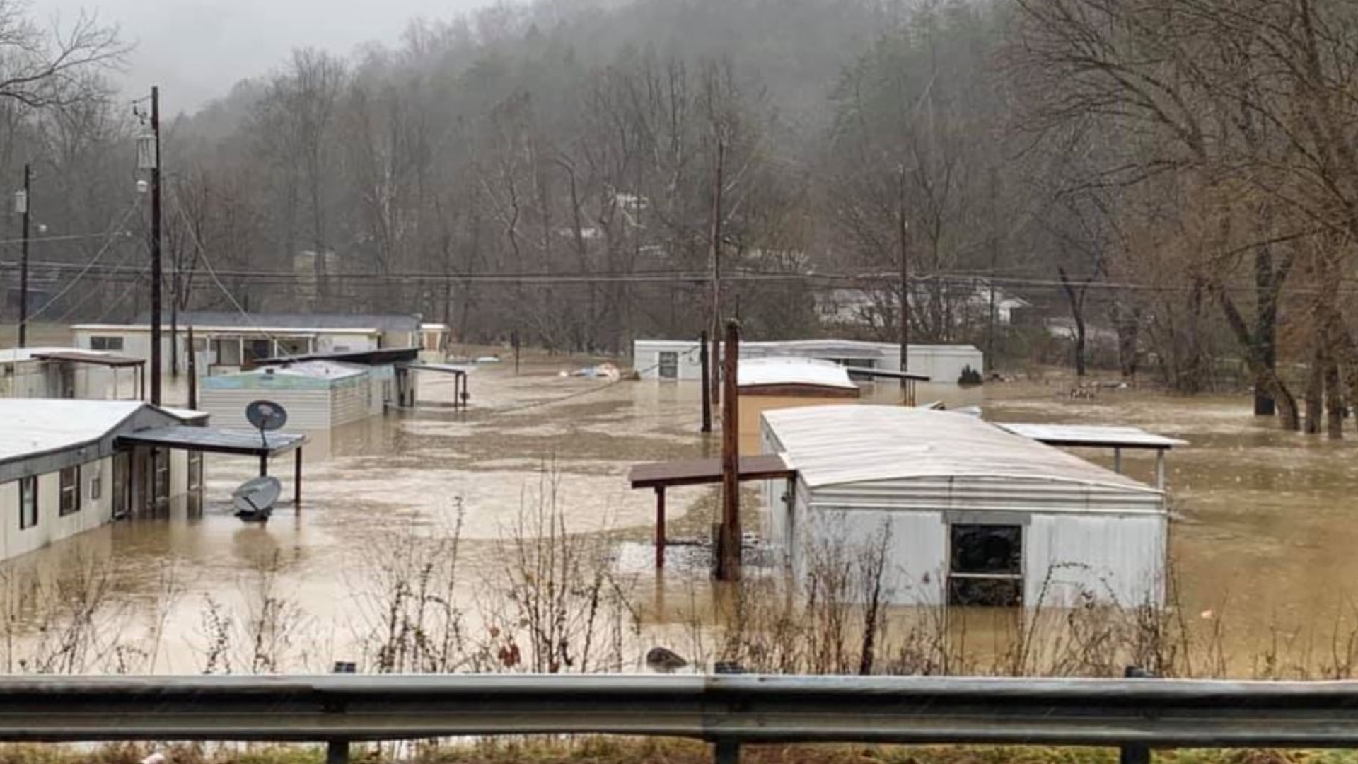 Flooding Begins To Recede Following Water Covered Roads Rescues And