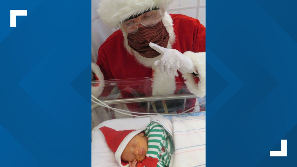 Santa visits Neonatal Intensive Care Unit at Children's Hospital | wbir.com