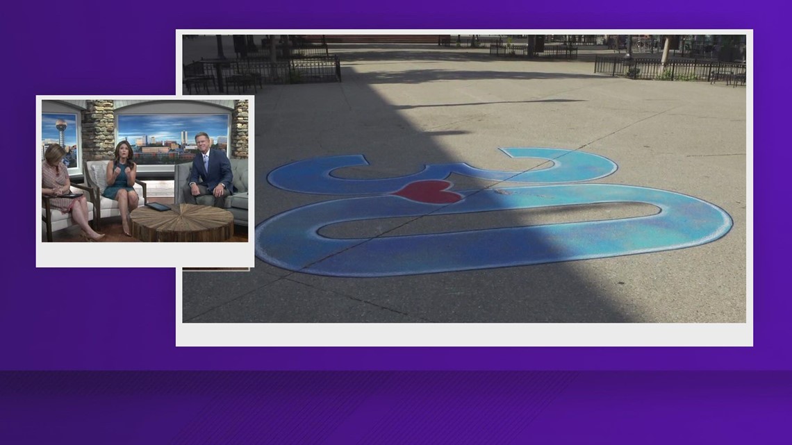 Chalk artists surprises Robin for 30 years at WBIR | wbir.com