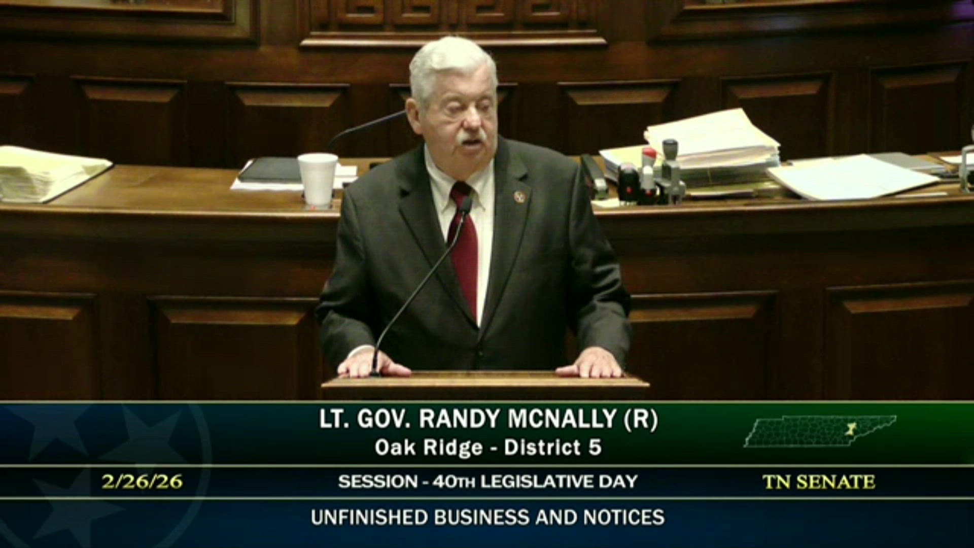 TN Lt. Gov. Randy McNally announces he will not run for reelection ...
