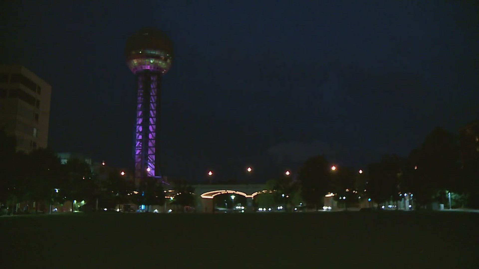 Sunsphere gets temporary patriotic makeover | wbir.com