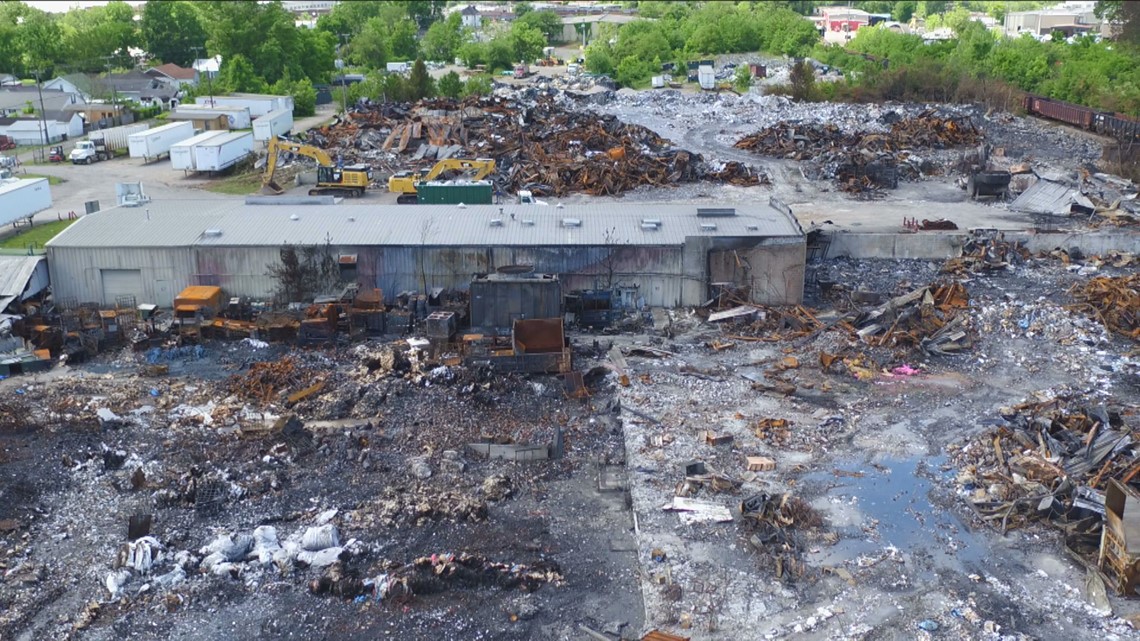 Arson investigators determine forklift backfired, caused massive N ...