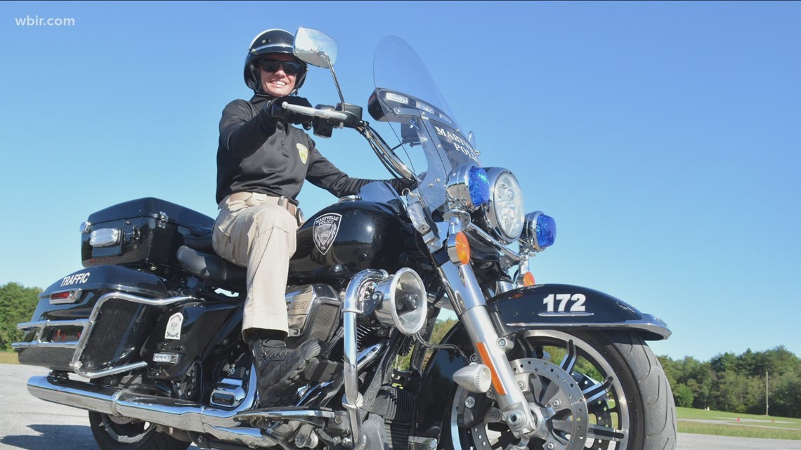 Maryville has first female motorcycle police officer | wbir.com