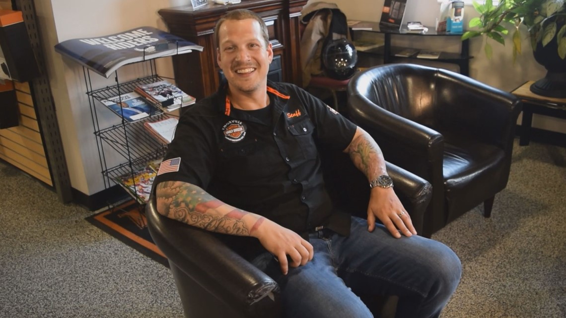 One year after a near-death motorcycle crash, Travis Walker is still ...