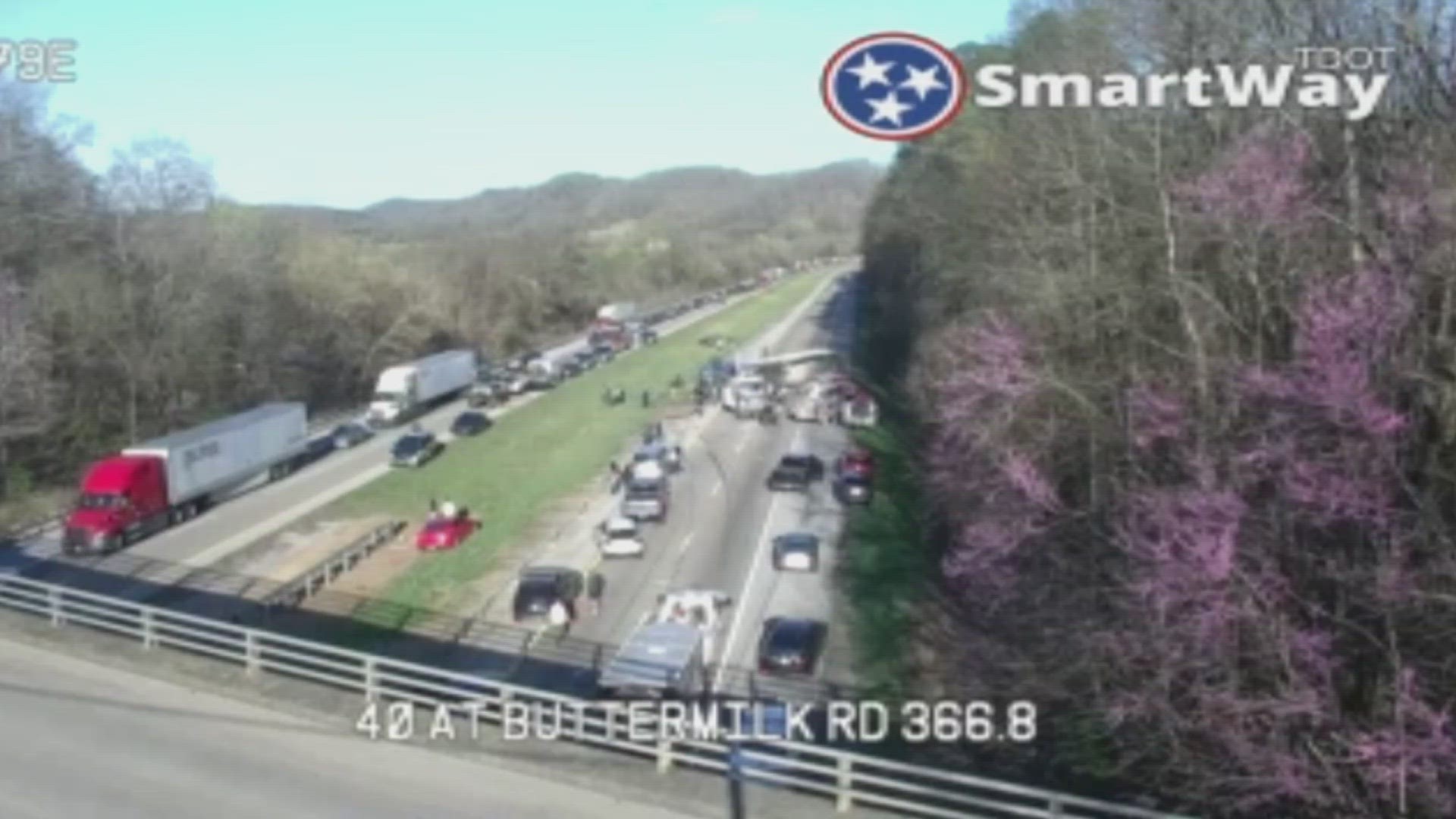 TDOT: Tractor-trailer overturns on I-40 East | wbir.com