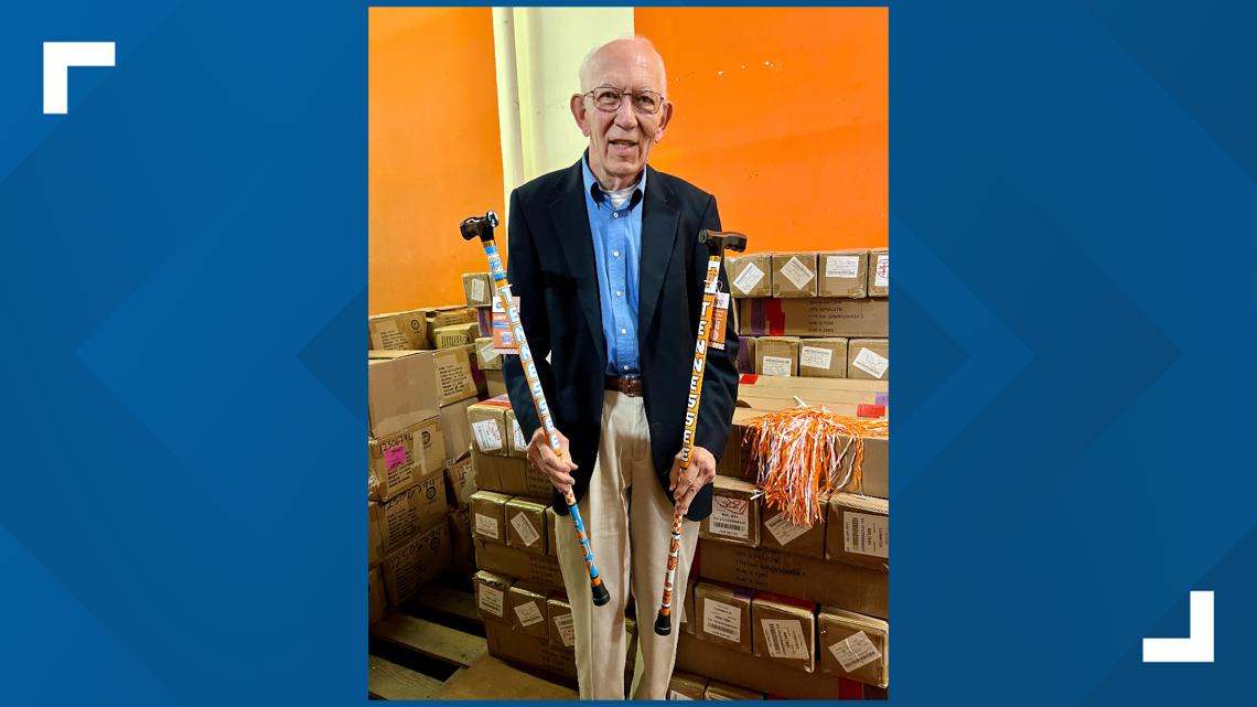 Knoxville man creates UT-themed walking canes | wbir.com