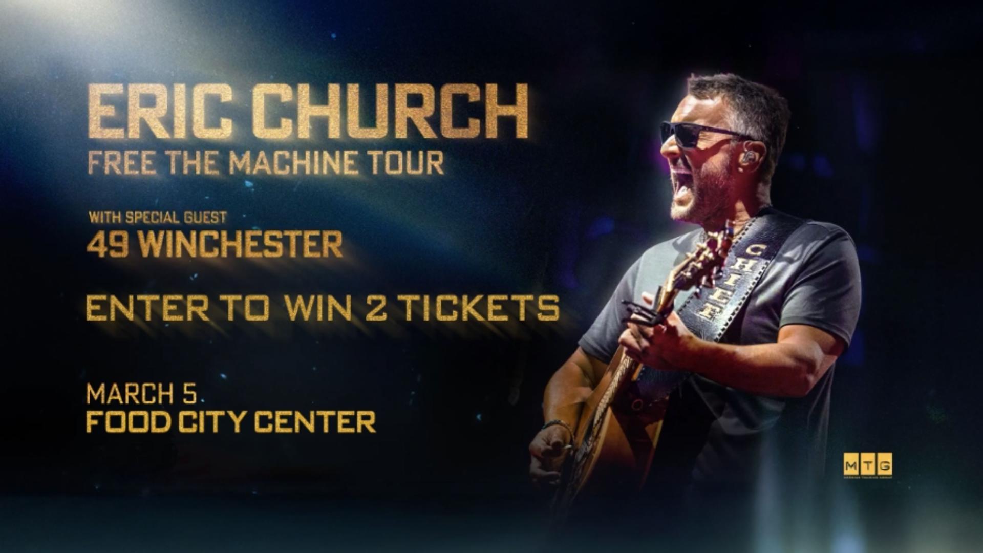 Win tickets to Eric Church at the Food City Center | wbir.com