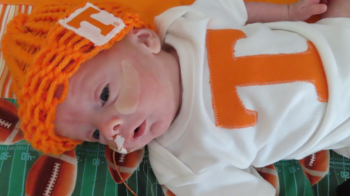 Infants in East TN Children's Hospital NICU show off Vols Spirit | wbir.com