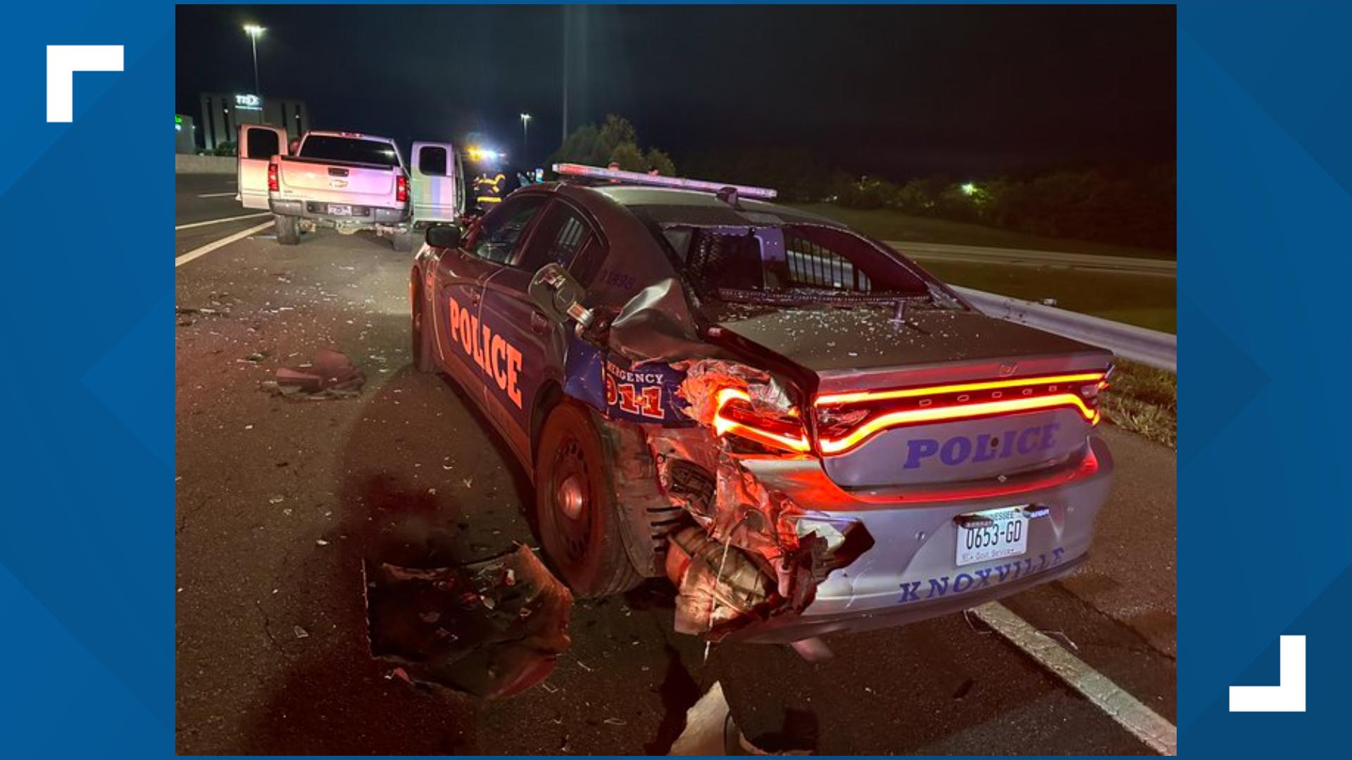 KPD: Police cruiser hit while working crash | wbir.com