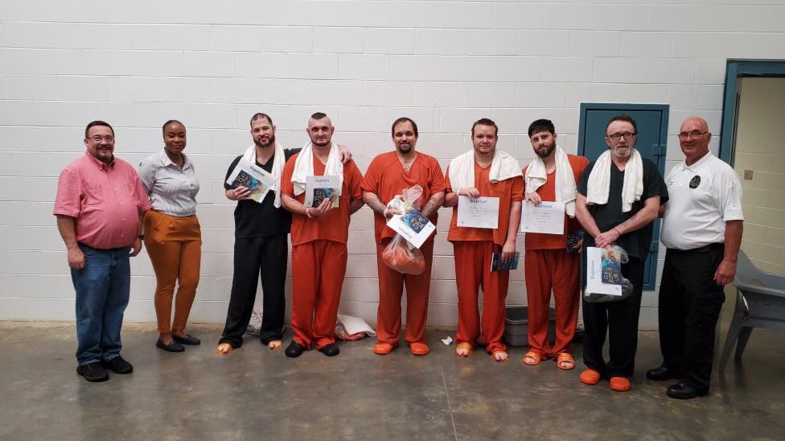 Six Anderson County inmates get baptized while serving sentence | wbir.com