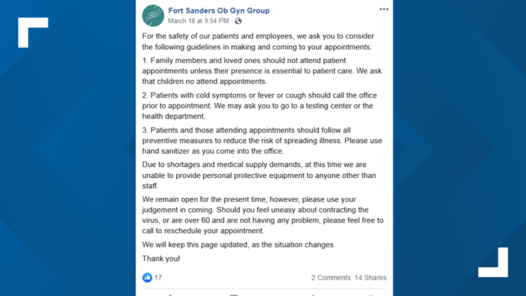 New moms adapting as OB-GYN offices issue restrictions | wbir.com