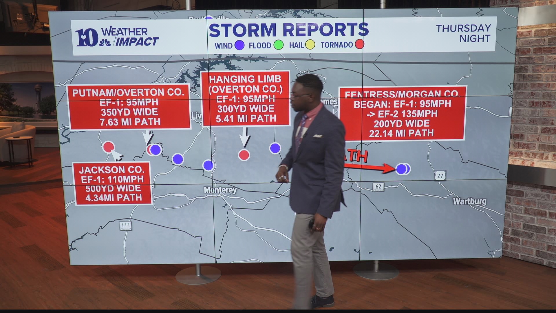 NWS confirms 3rd tornado touched down in East Tennessee during severe ...