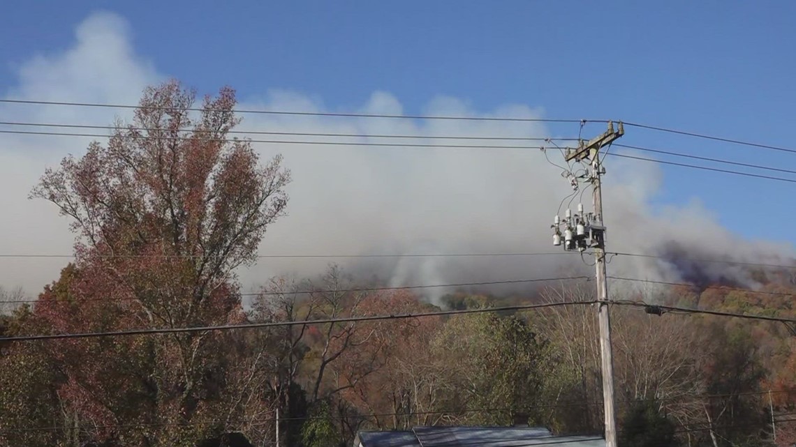 Fire crews continue fighting 160-acre Rocky Top fire | wbir.com
