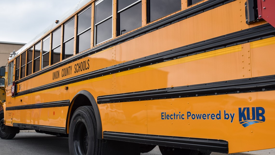 KUB introduces 2 new electric buses to Union Co. school system | wbir.com