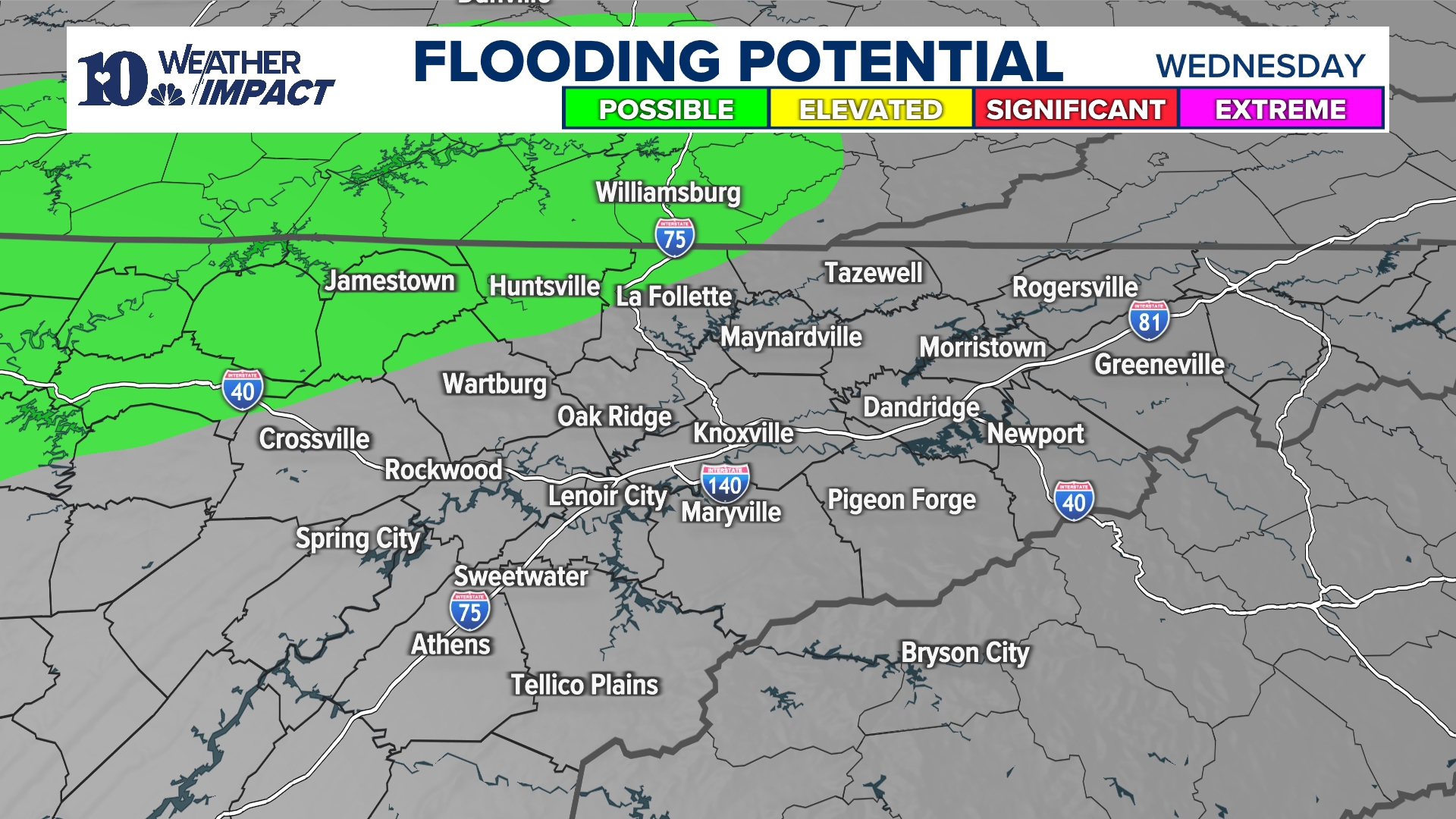 Heavy rain and high winds expected during Wednesday morning commute | wbir.com