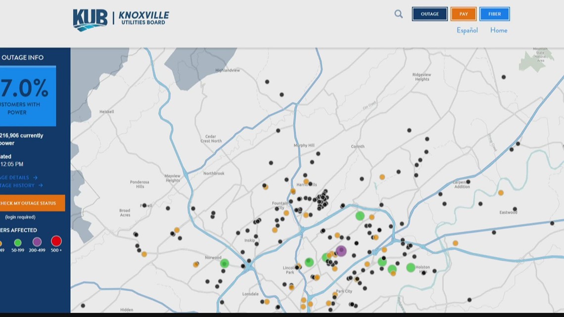 KUB works overnight to repair power outages | wbir.com