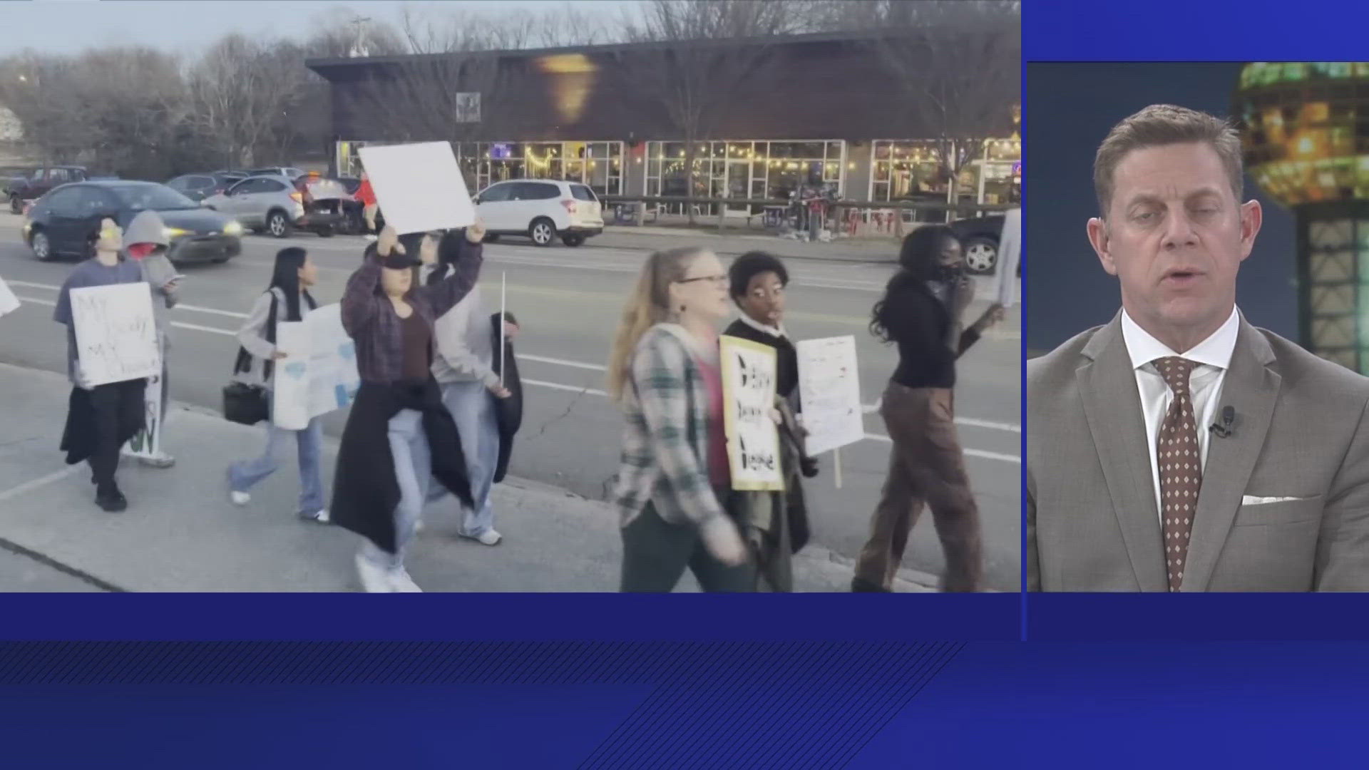 Protesters march in downtown, South Knoxville amid Trump administration ...