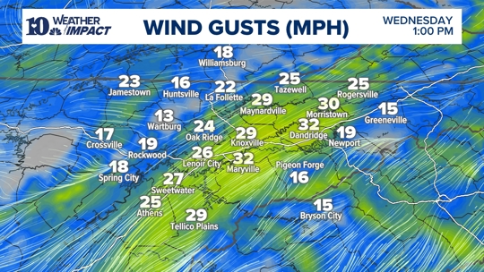 Heavy rain and high winds expected during Wednesday morning commute | wbir.com