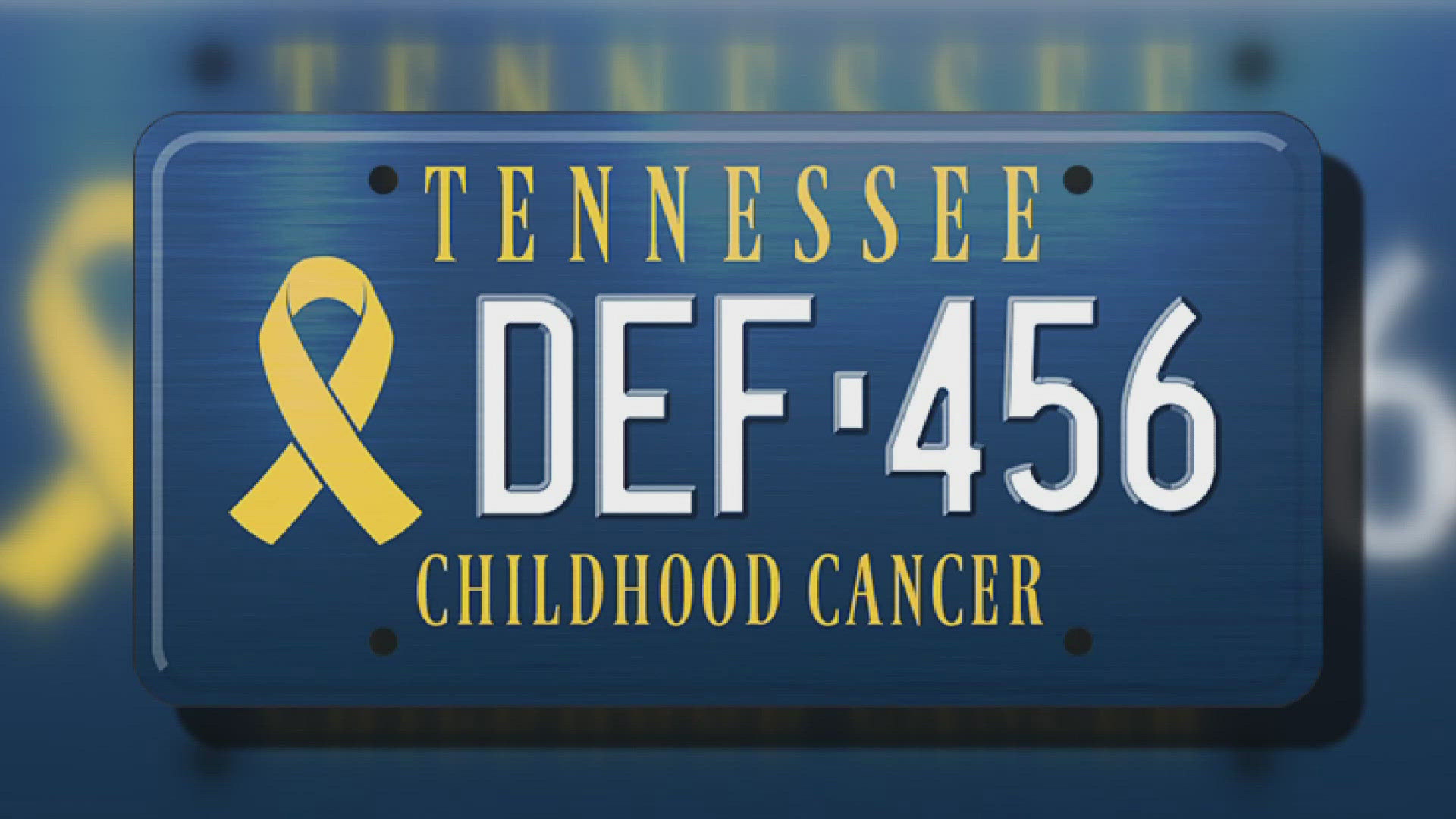 Family advocates for license plates to recognize childhood cancer ...