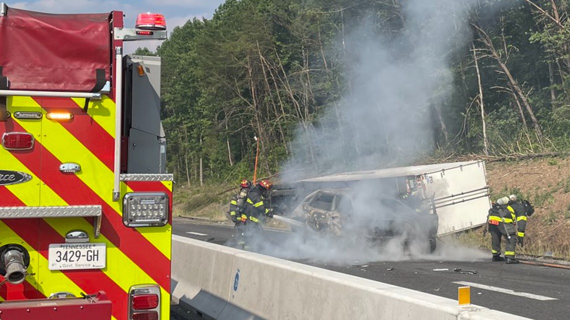 TDOT: One lane closed on I-640 East after overturned tractor-trailer ...