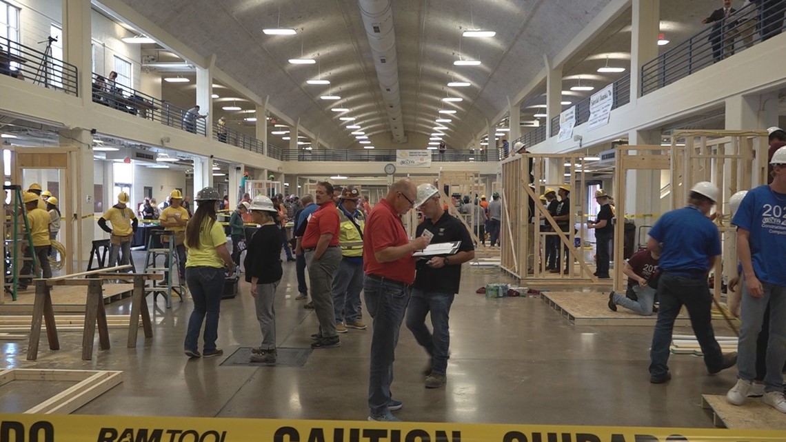 High schoolers show off their trade skills in Construction Trades ...