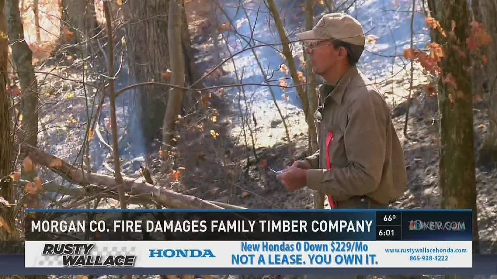 Morgan County wildfire damages family timber company | wbir.com