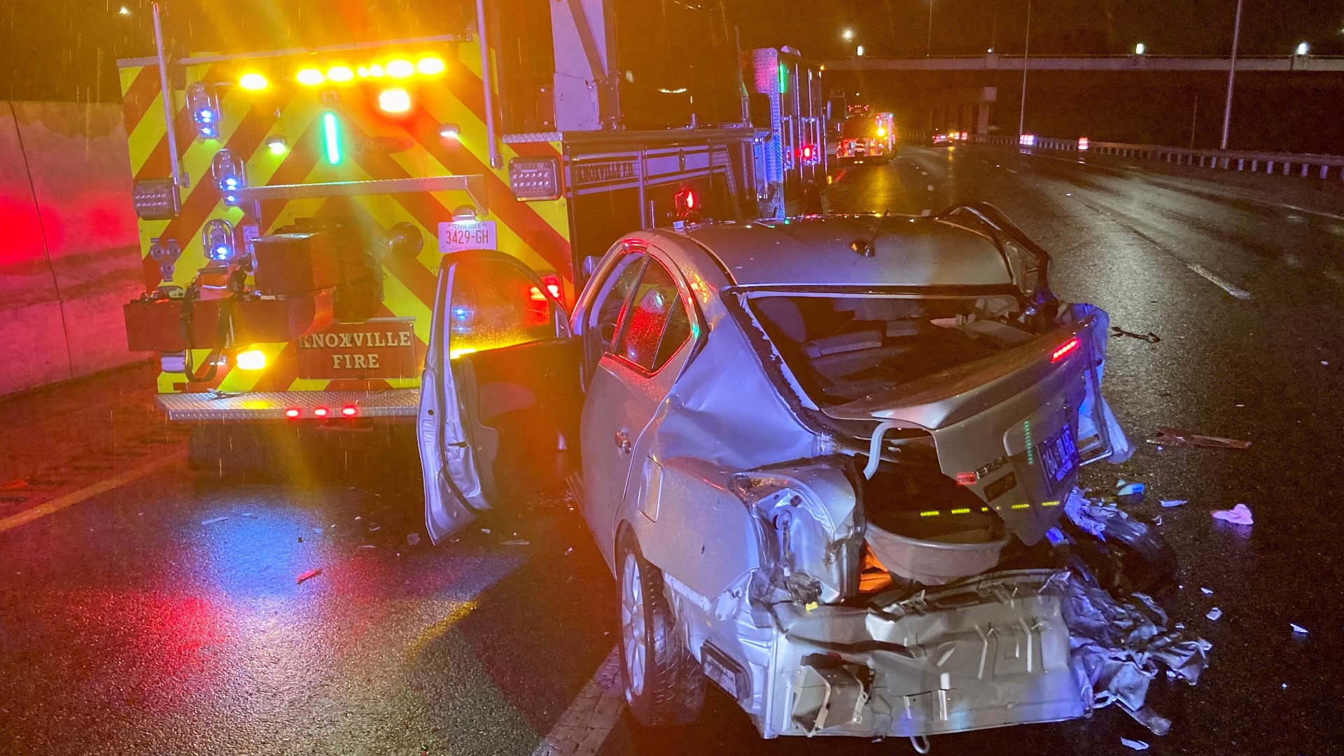 KFD urging people to move over after 3 cars crashed into responding ...