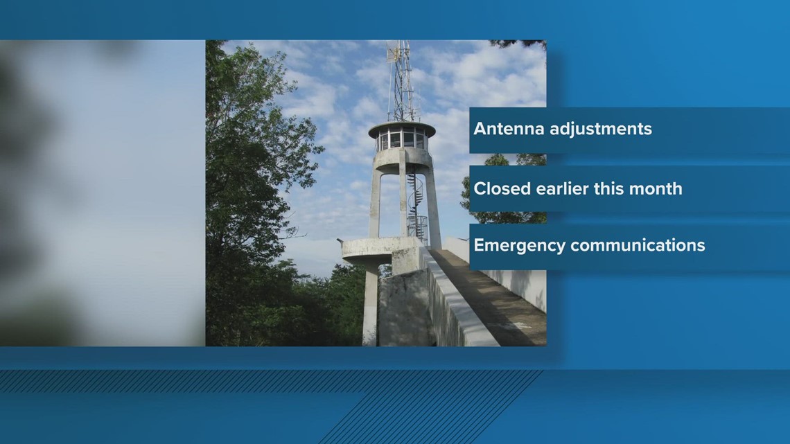 Look Rock Observation Tower to close to antenna adjustment | wbir.com