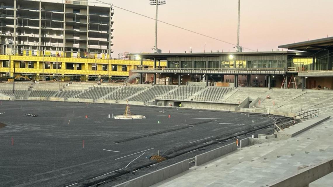 Seats being installed in Covenant Health Park, Knoxville's new downtown stadium | wbir.com