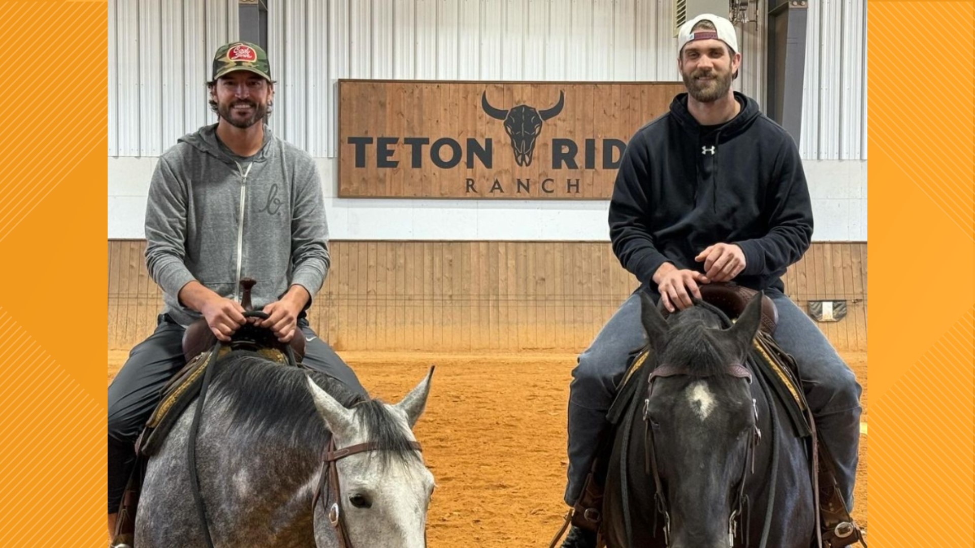 Tony Vitello and Bryce Harper ride horses together | wbir.com