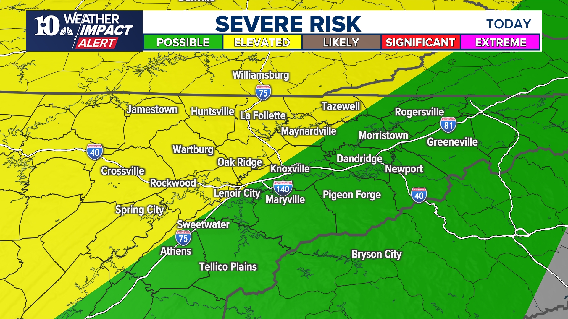 Potentially severe storms to hit East Tennessee Thursday afternoon ...