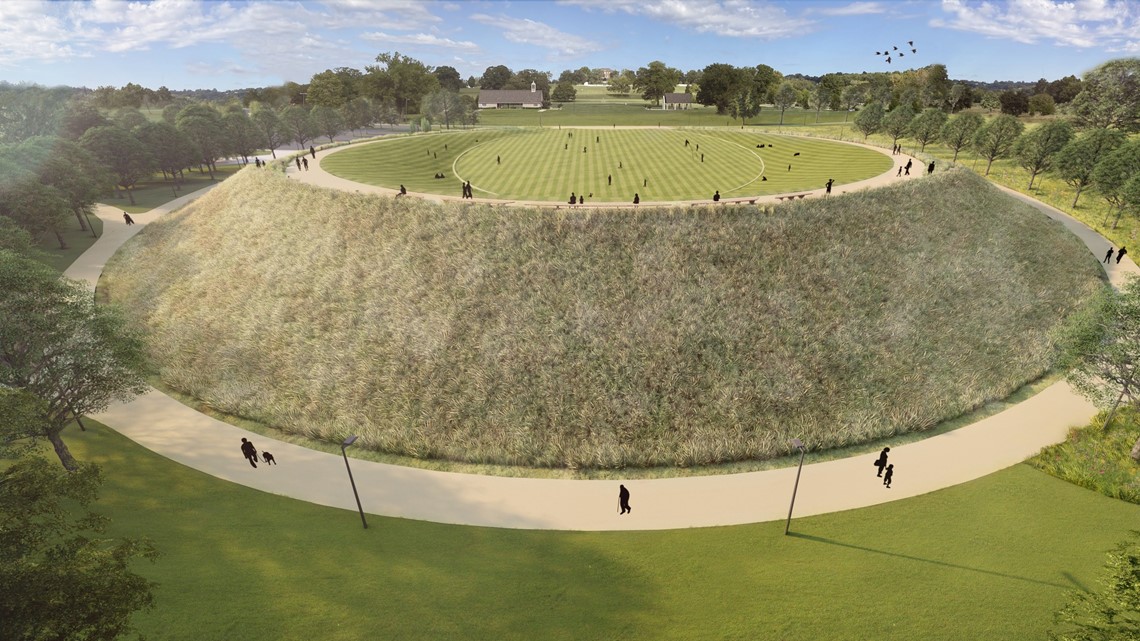 Here's what that giant mound is suppose to be at Lakeshore Park | wbir.com