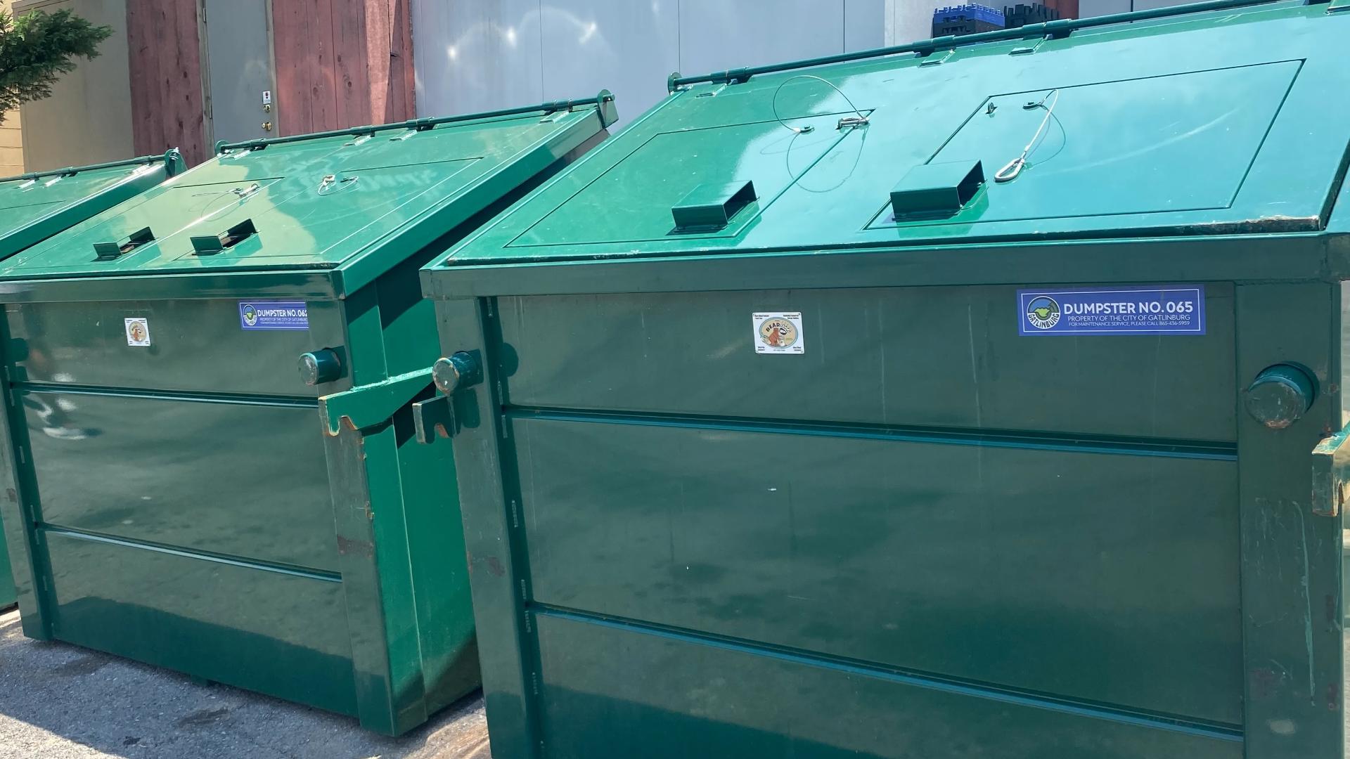 Animal-resistant dumpster project nearly done in Gatlinburg | wbir.com