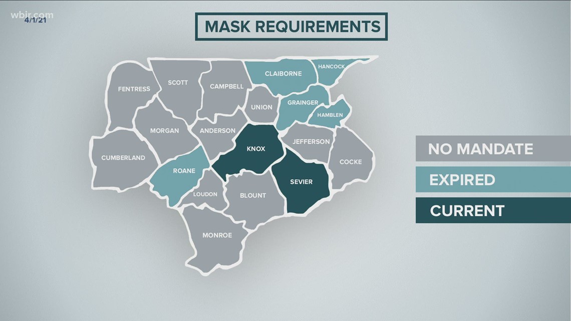When will East Tennessee's mask mandates expire? | wbir.com