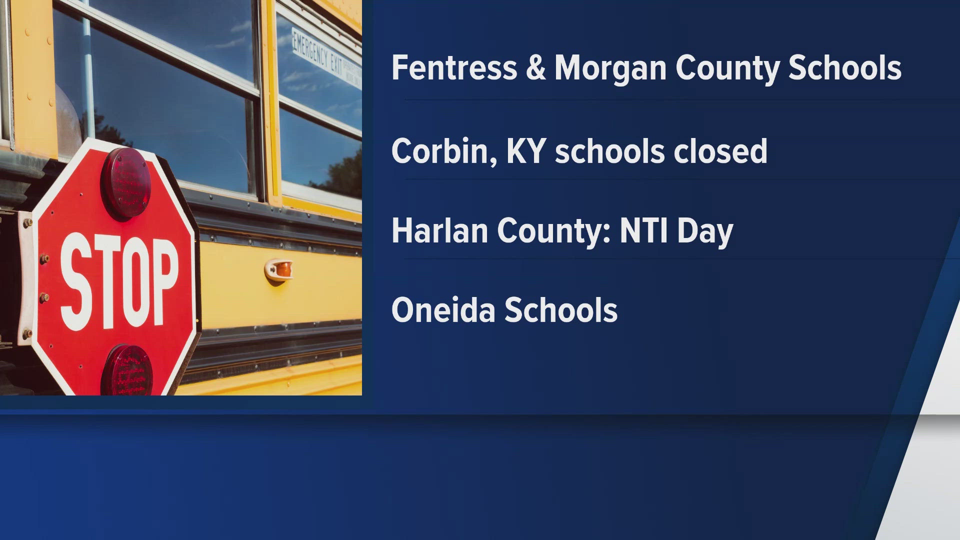 List: School closings and delays for Tuesday in East Tennessee ...