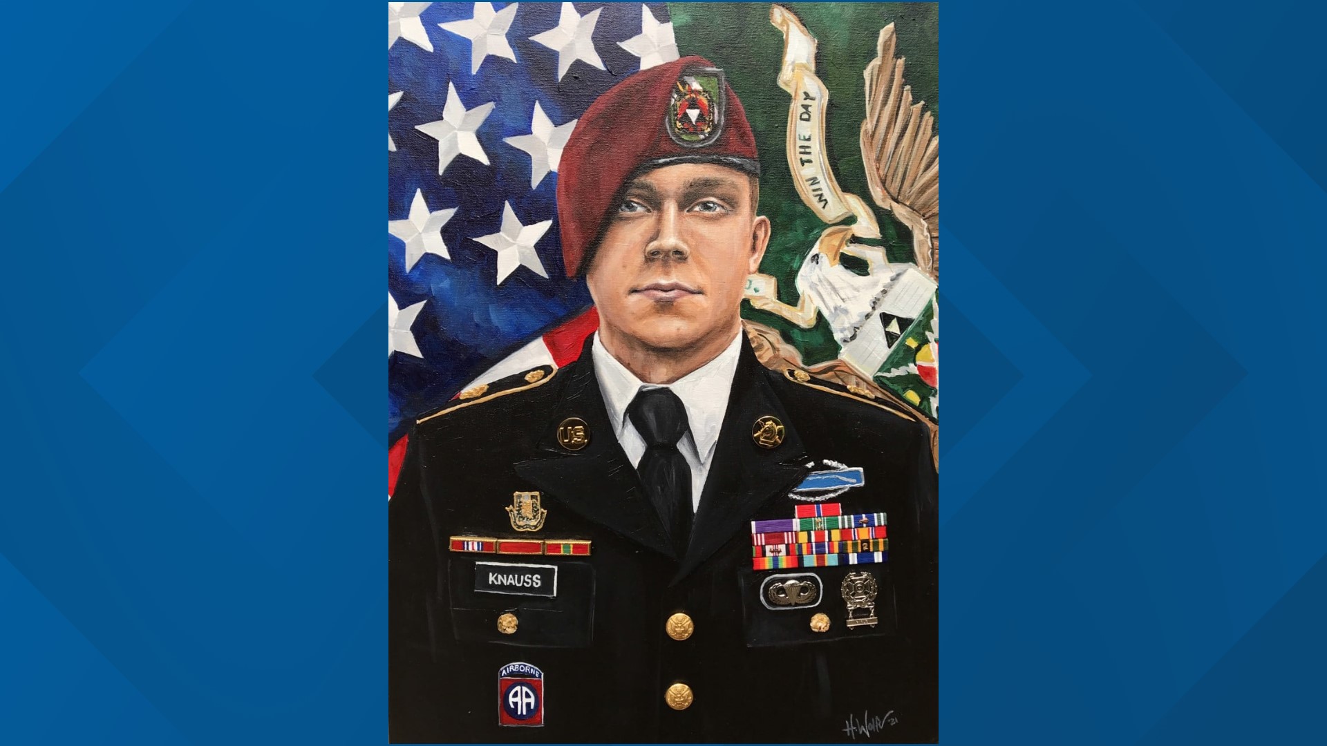 KPD commissions painting to honor fallen Staff Sgt. Ryan Knauss | wbir.com