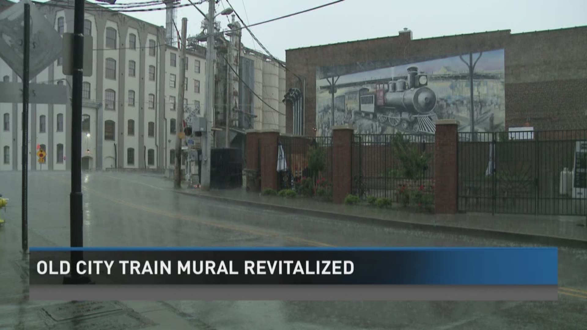 Iconic Old City train mural restored to original glory | wbir.com
