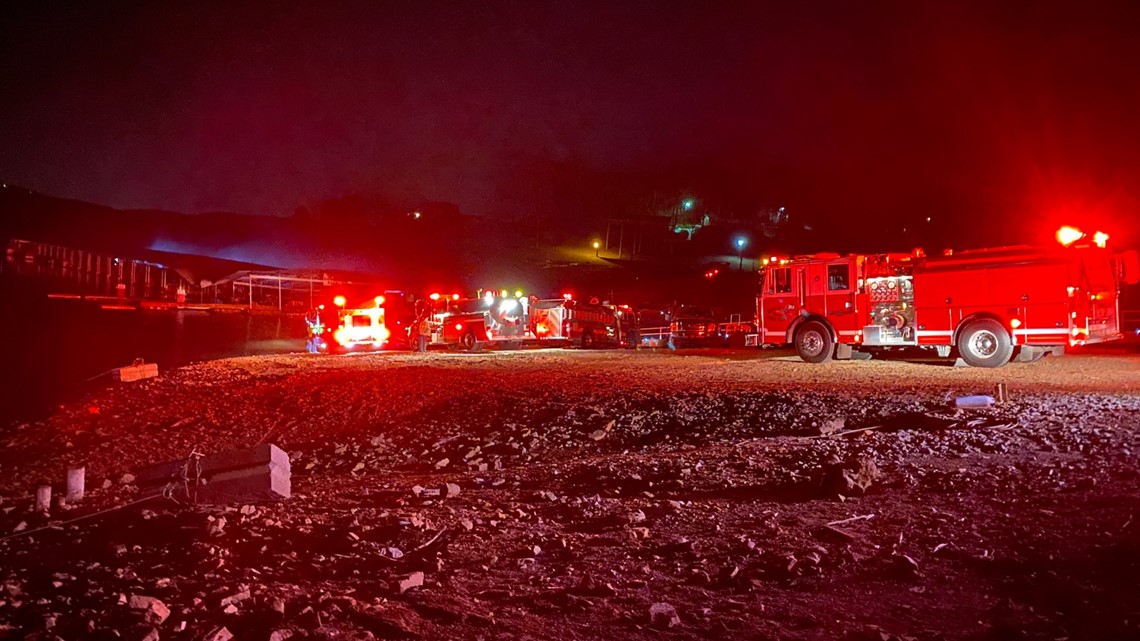 GCSO: Fire spread to around 10 boats, dock and dock store on Cherokee ...