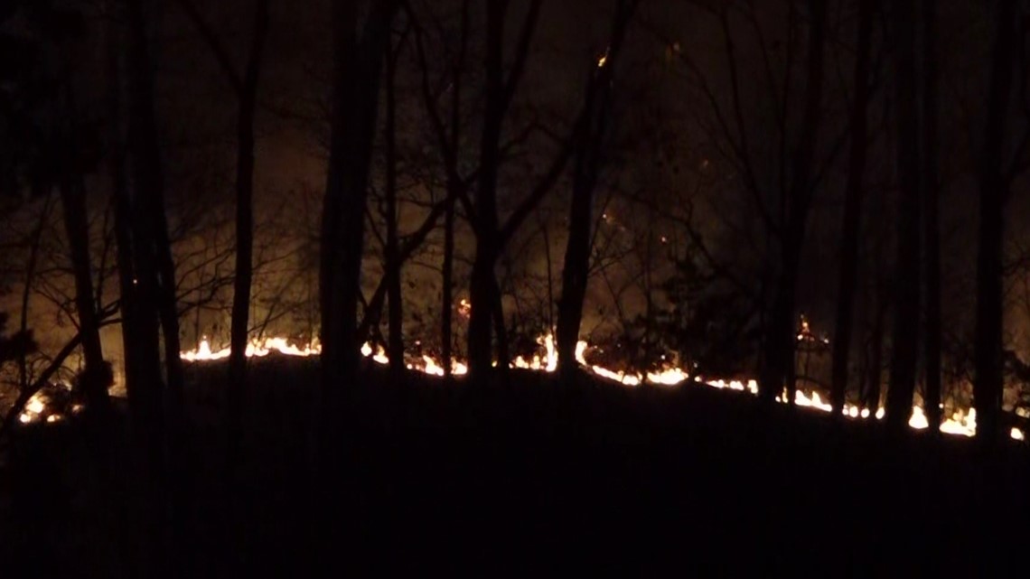 Rural Metro crews say 3-acre brush fire in Halls Crossroads area 100% ...