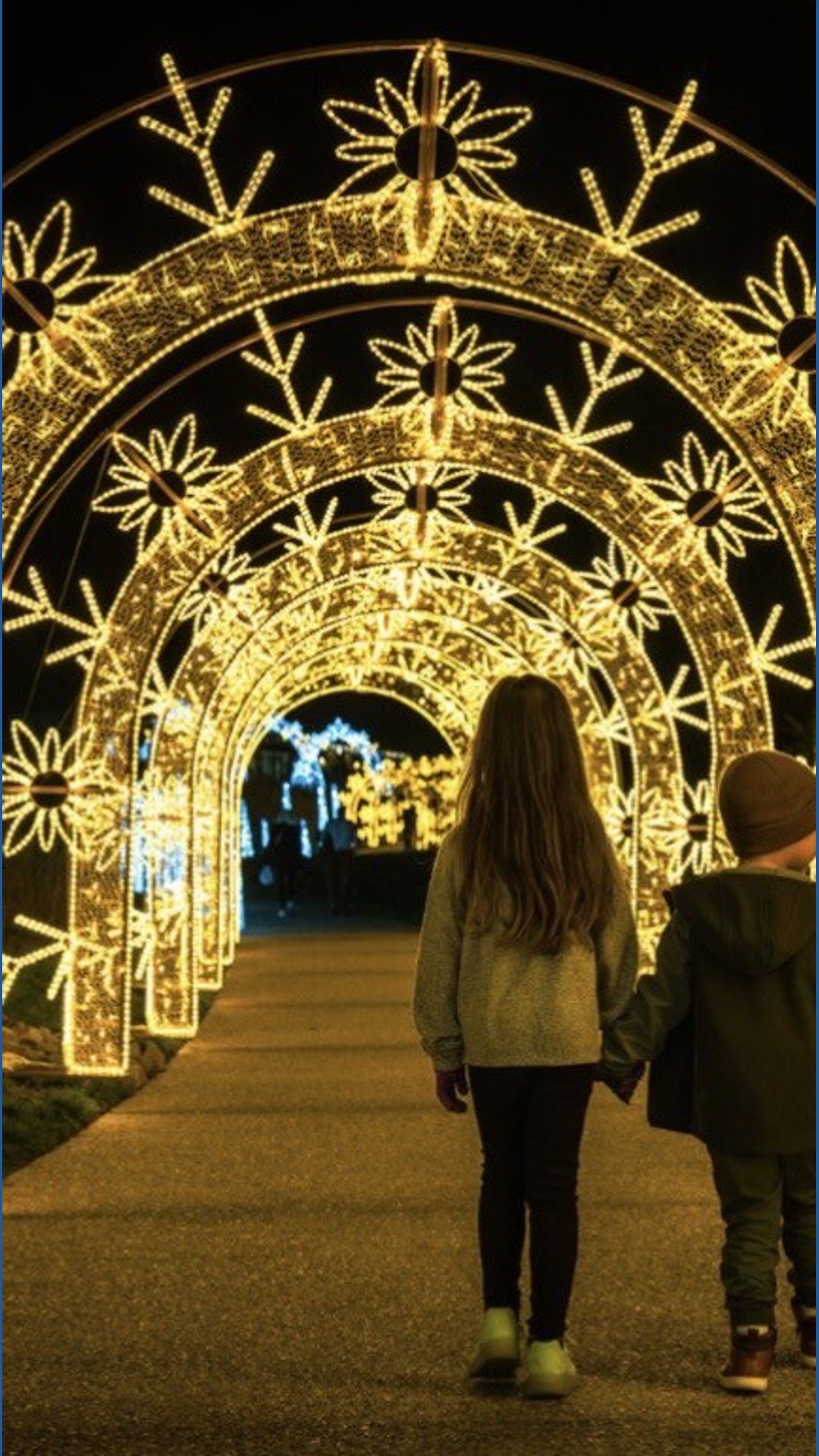 Holiday light show and trails enchant families at Aspire in Clinton ...