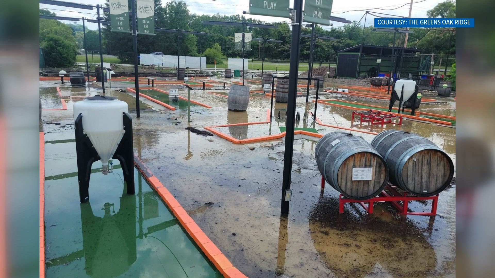 Water line break floods Oak Ridge mini‑golf course | wbir.com