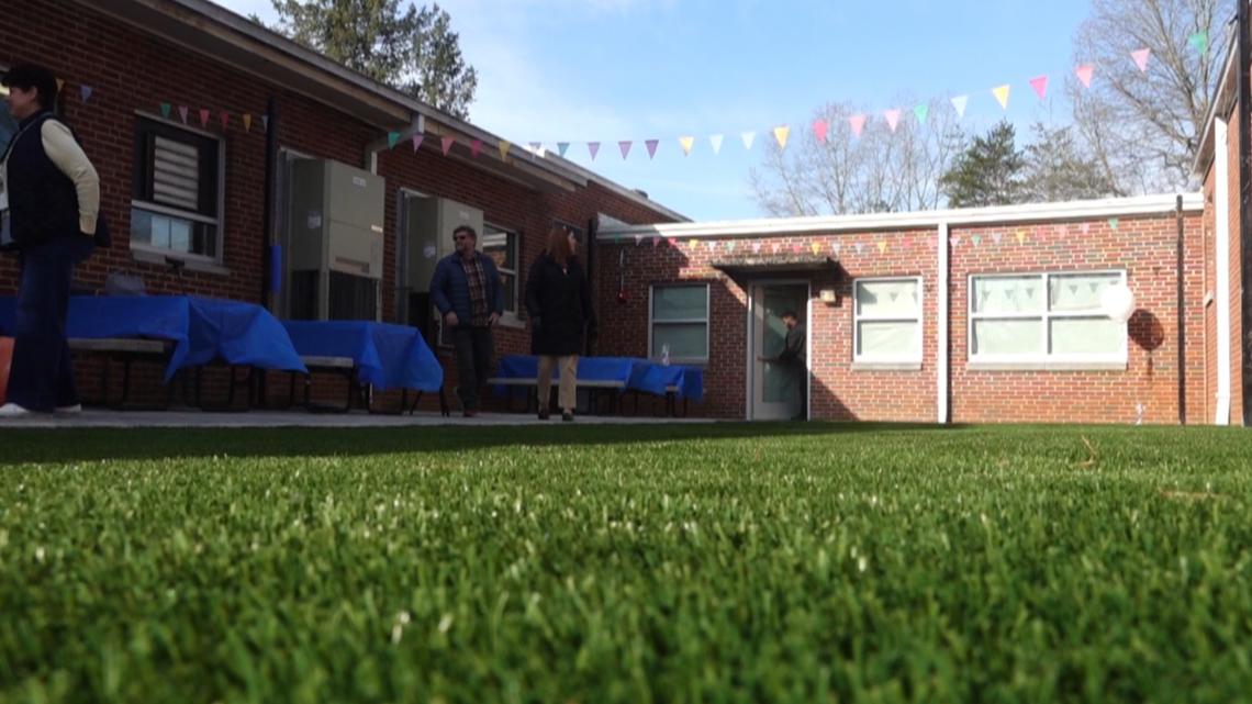 Mount Olive Elementary courtyard transformed through community ...