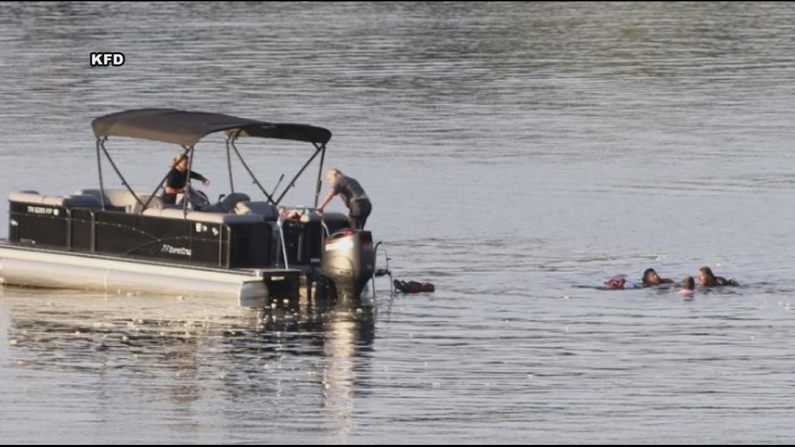 Knoxville couple rushes out on a pontoon to save helicopter crash ...