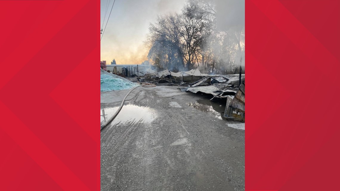 Fire at large storage building in Hawkins County | wbir.com