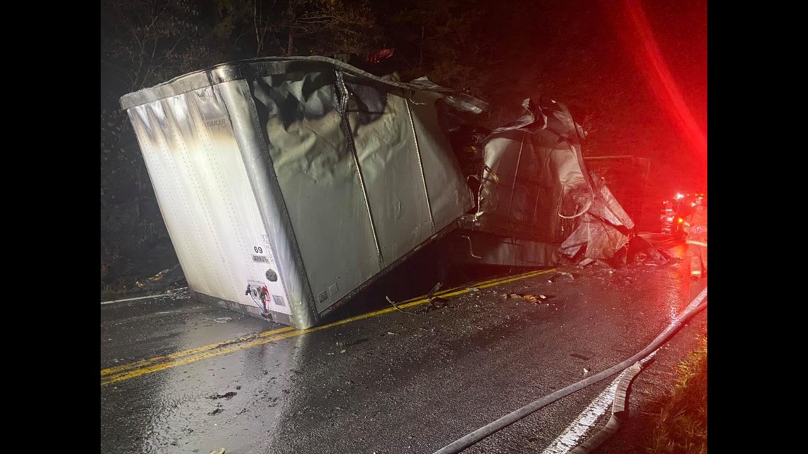Semi trailer catches fire in Hawkins County; parts of Highway 70 North ...