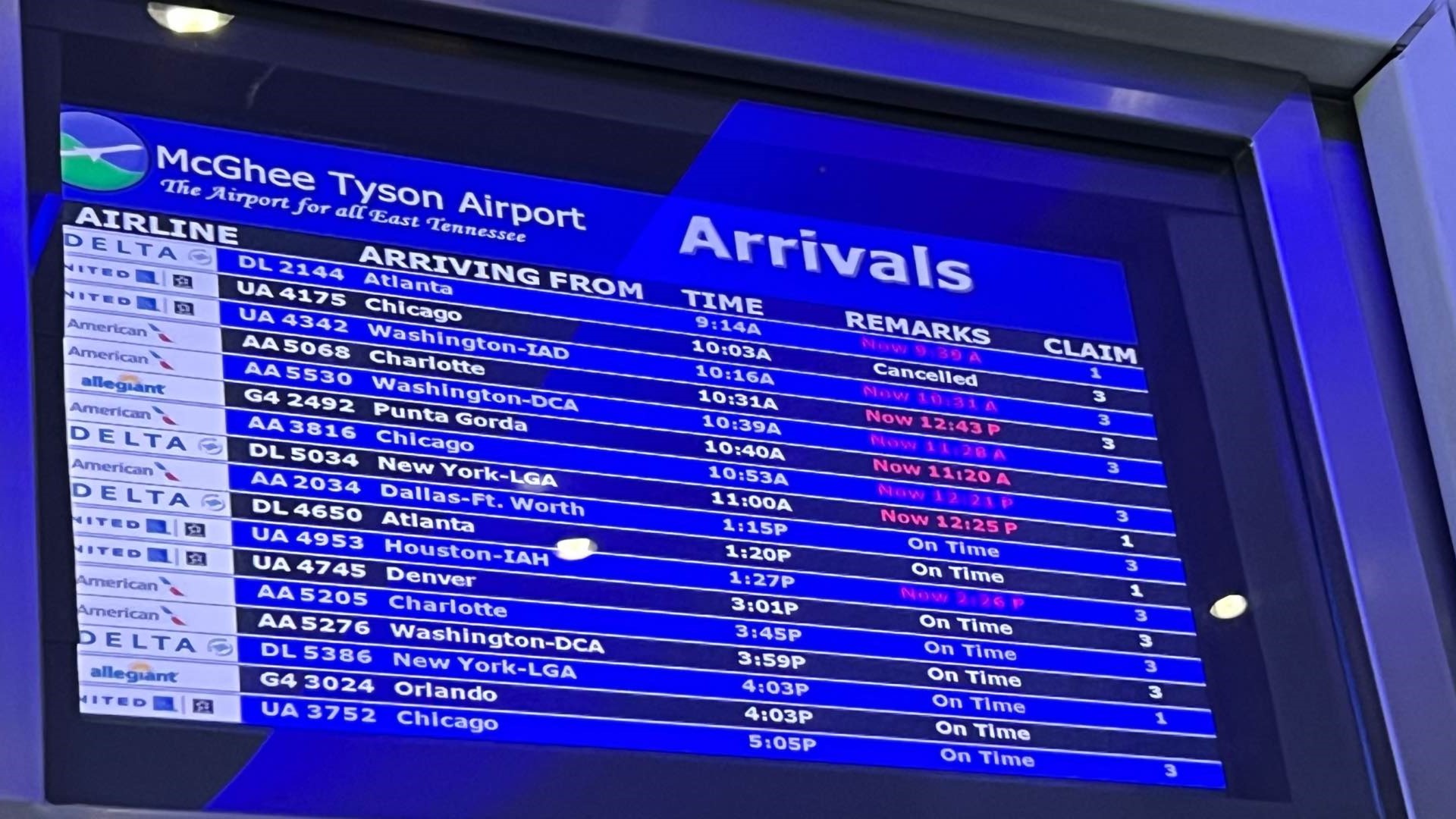 McGhee Tyson experiences delays after FAA pauses domestic flights ...